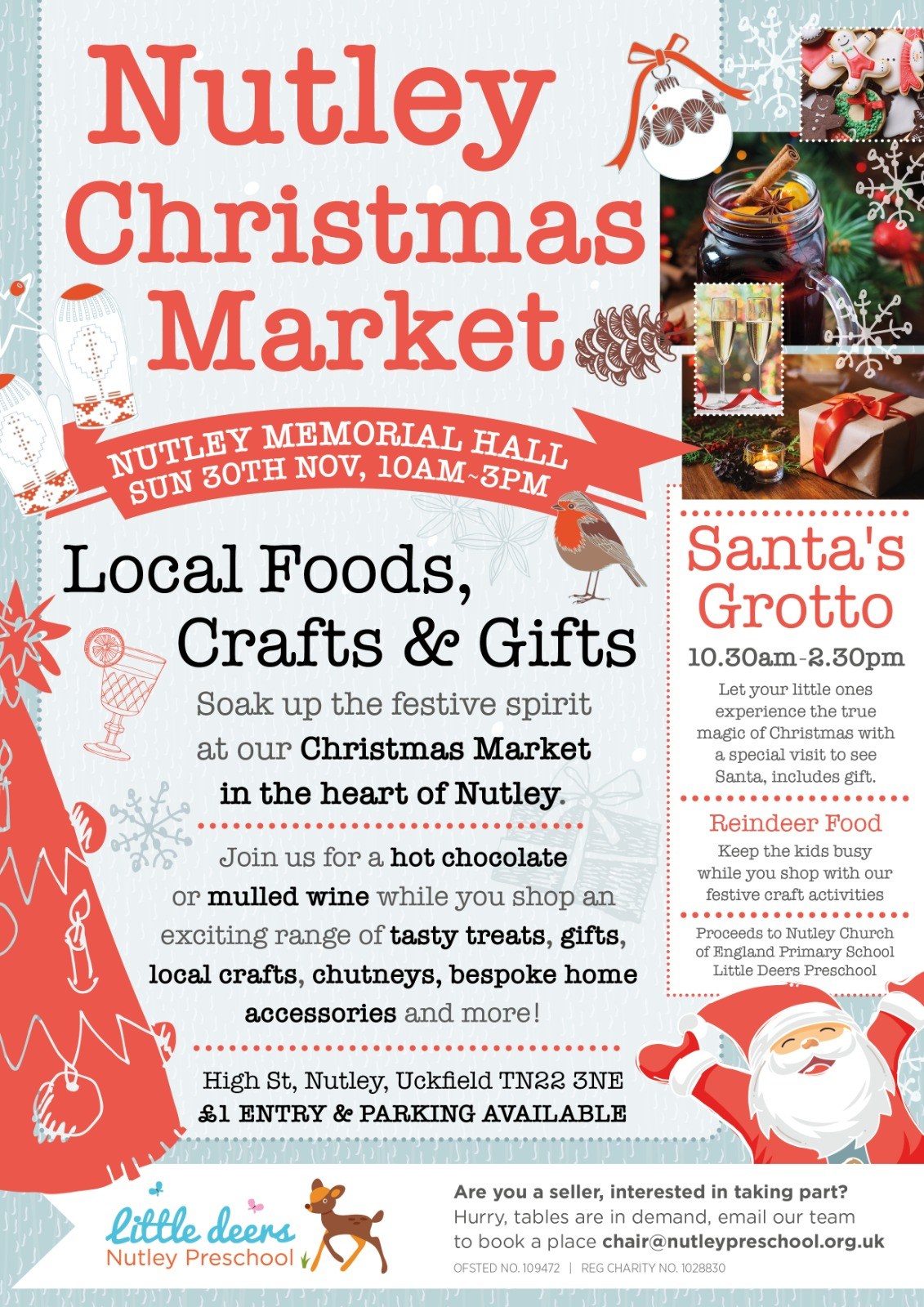 Nutley Christmas Market + Santa Grotto - Eastbourne, Wealden & Lewes